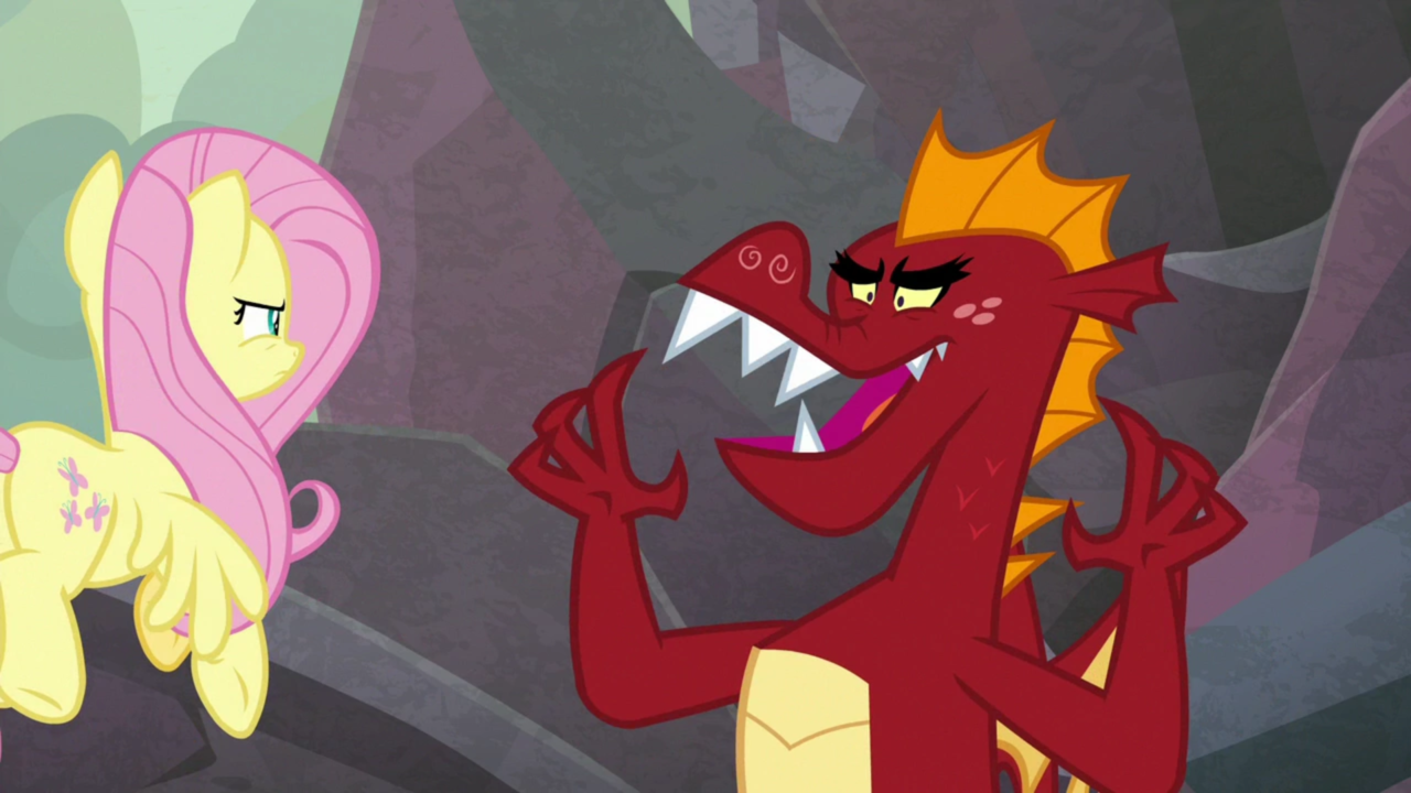 #2147416 - safe, screencap, fluttershy, garble, dragon, pegasus, pony ...