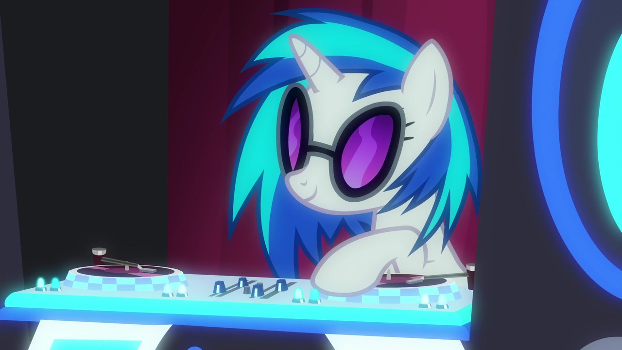 #2148077 - safe, screencap, dj pon-3, vinyl scratch, pony, a horse shoe ...