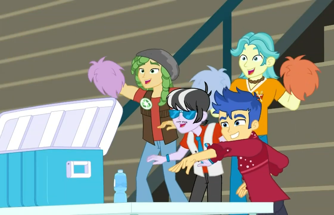 #2134024 - safe, screencap, brawly beats, flash sentry, sandalwood ...