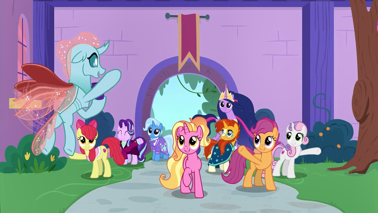 #2134447 - safe, screencap, apple bloom, luster dawn, ocellus ...