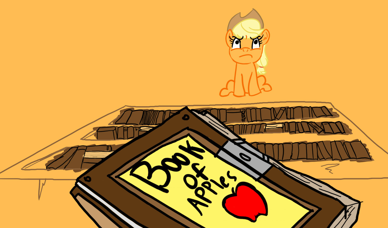 #2149552 - safe, artist:dashusethetrashcan, applejack, apple, book ...