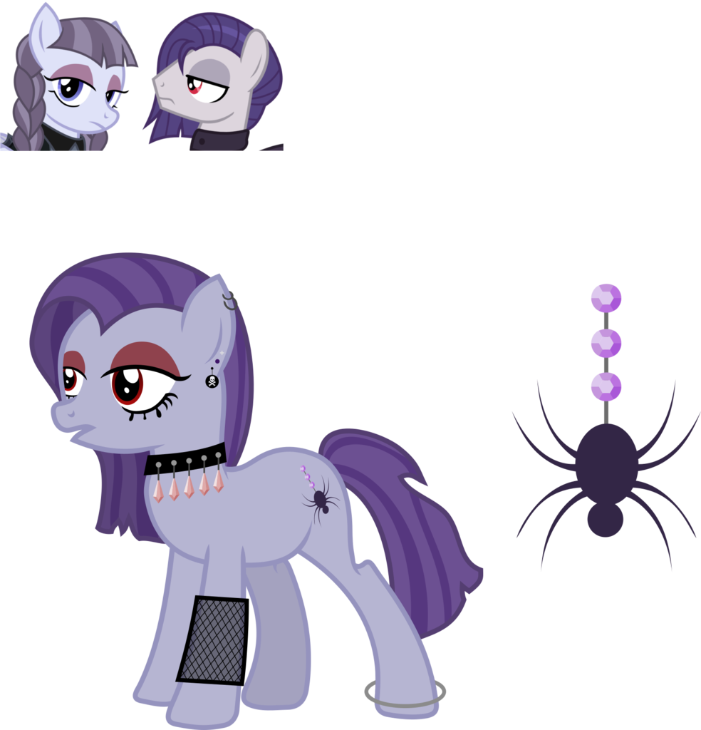 #2152065 - safe, artist:littlejurnalina, funnel web, inky rose, oc, oc ...