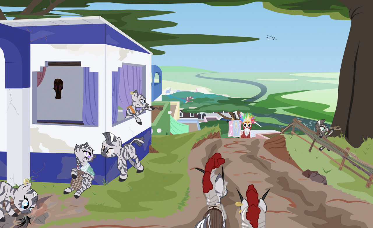 #2152075 - safe, artist:aaronmk, zebra, fallout equestria, armor ...