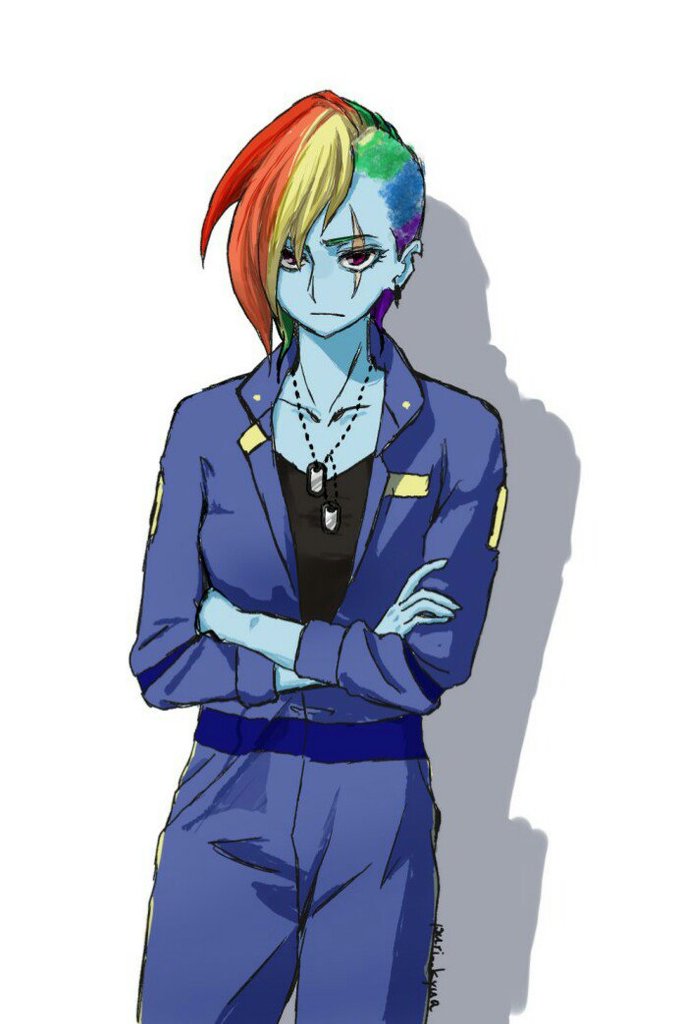 #2152494 - safe, artist:puri__kyua, rainbow dash, equestria girls, g4 ...