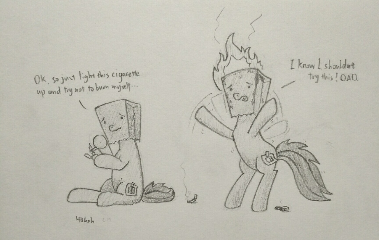 #2156412 - safe, artist:hbgxh, oc, oc:paper bag, earth pony, pony ...