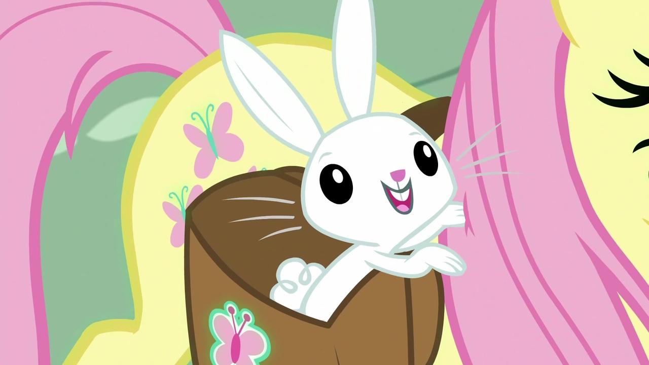 #2136206 - safe, screencap, angel bunny, fluttershy, pony, rabbit, she ...