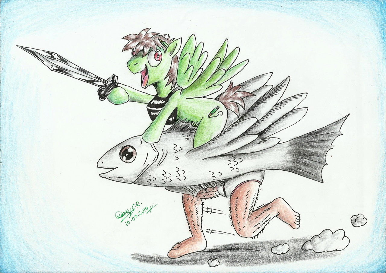 #2136467 - safe, artist:3500joel, oc, oc only, oc:pencil sketch ...