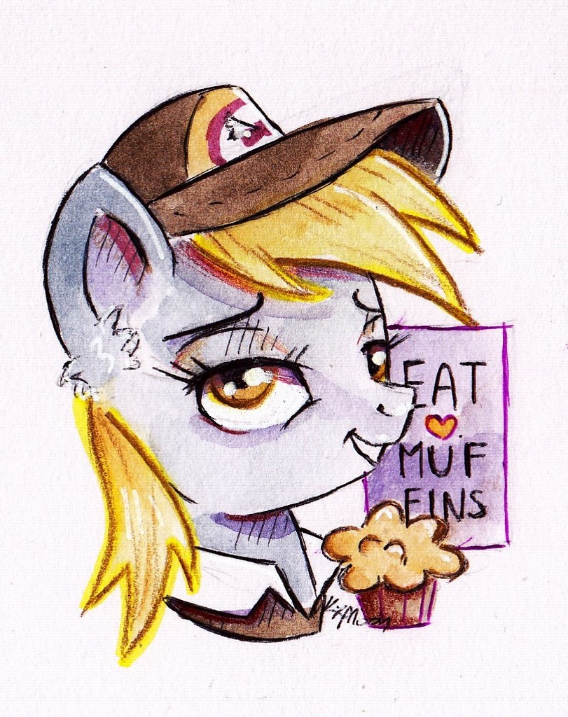 #2138139 - safe, artist:lailyren, derpy hooves, pegasus, pony, bust ...