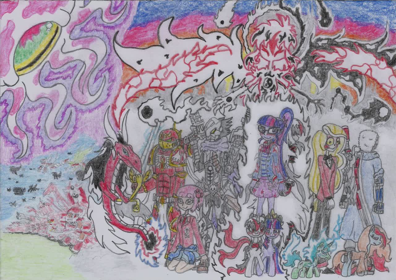 #2243196 - safe, artist:nephilim rider, sci-twi, twilight sparkle, oc ...