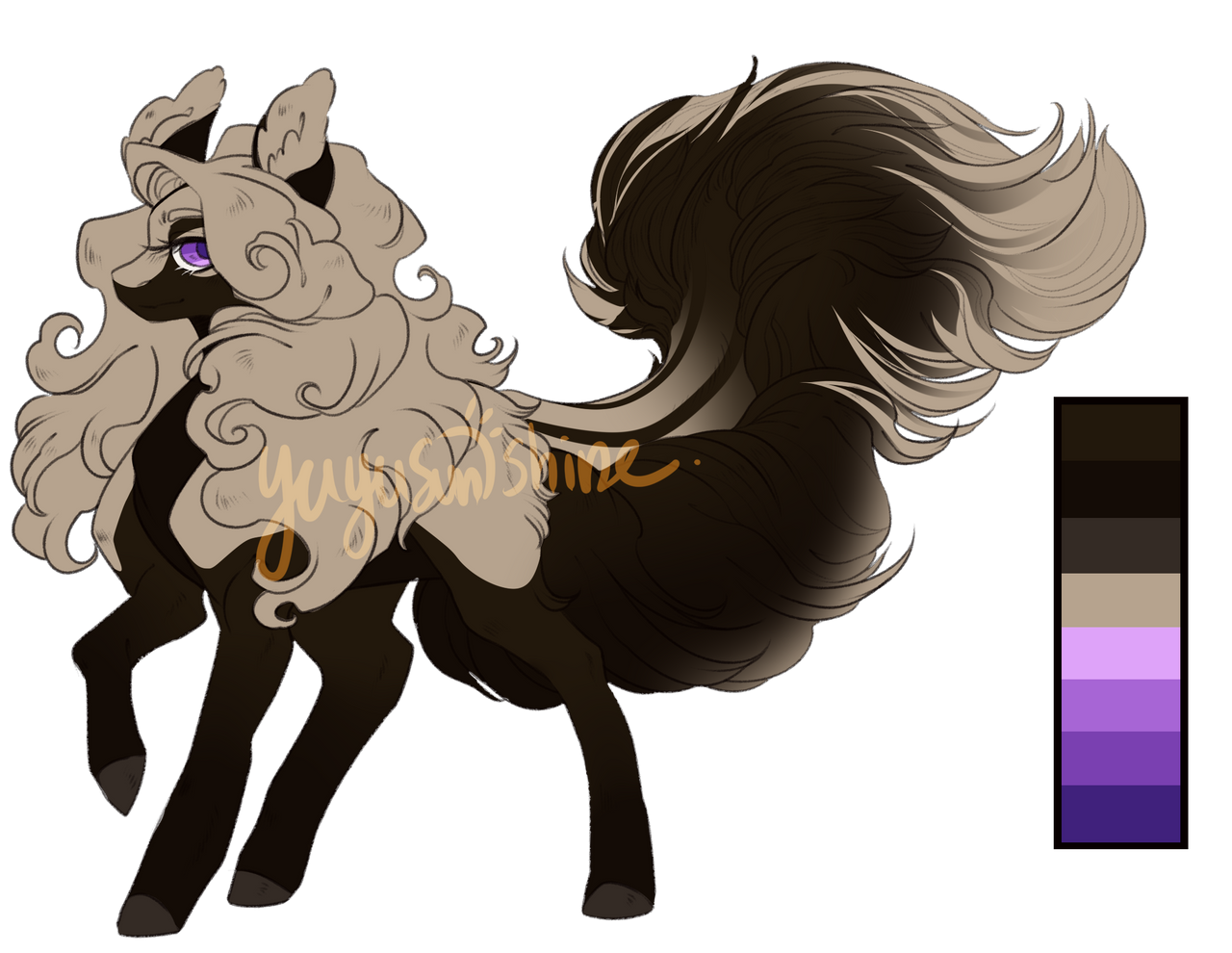 #2243377 - safe, artist:yuyusunshine, oc, oc only, pony, skunk, skunk ...