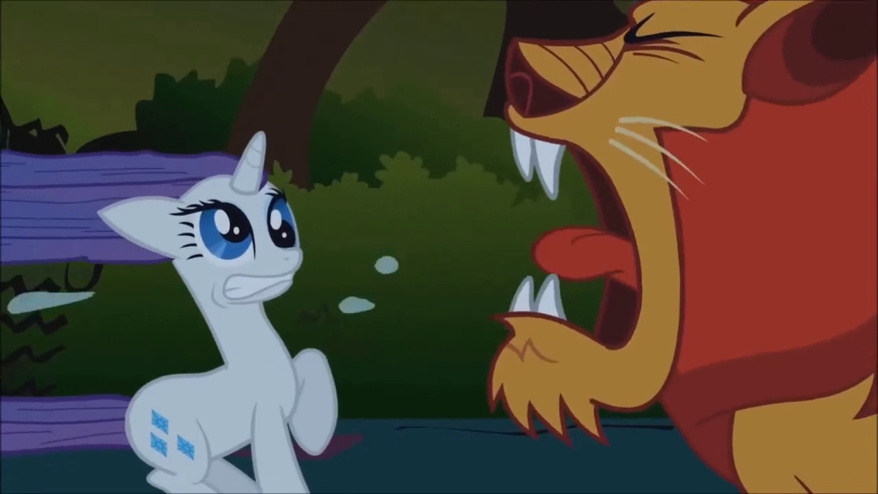 #2247339 - safe, screencap, manny roar, rarity, manticore, pony ...