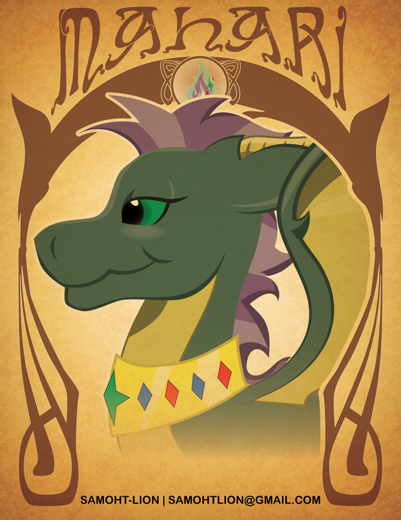 #2247519 - safe, artist:samoht-lion, oc, oc only, oc:mahari, dragon ...