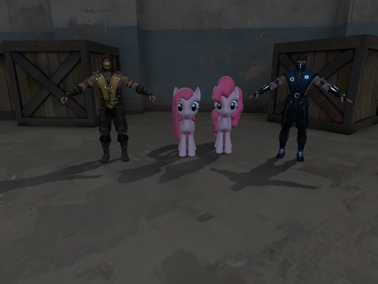 #2250775 - safe, artist:nightmenahalo117, pinkie pie, pony, 3d, female ...