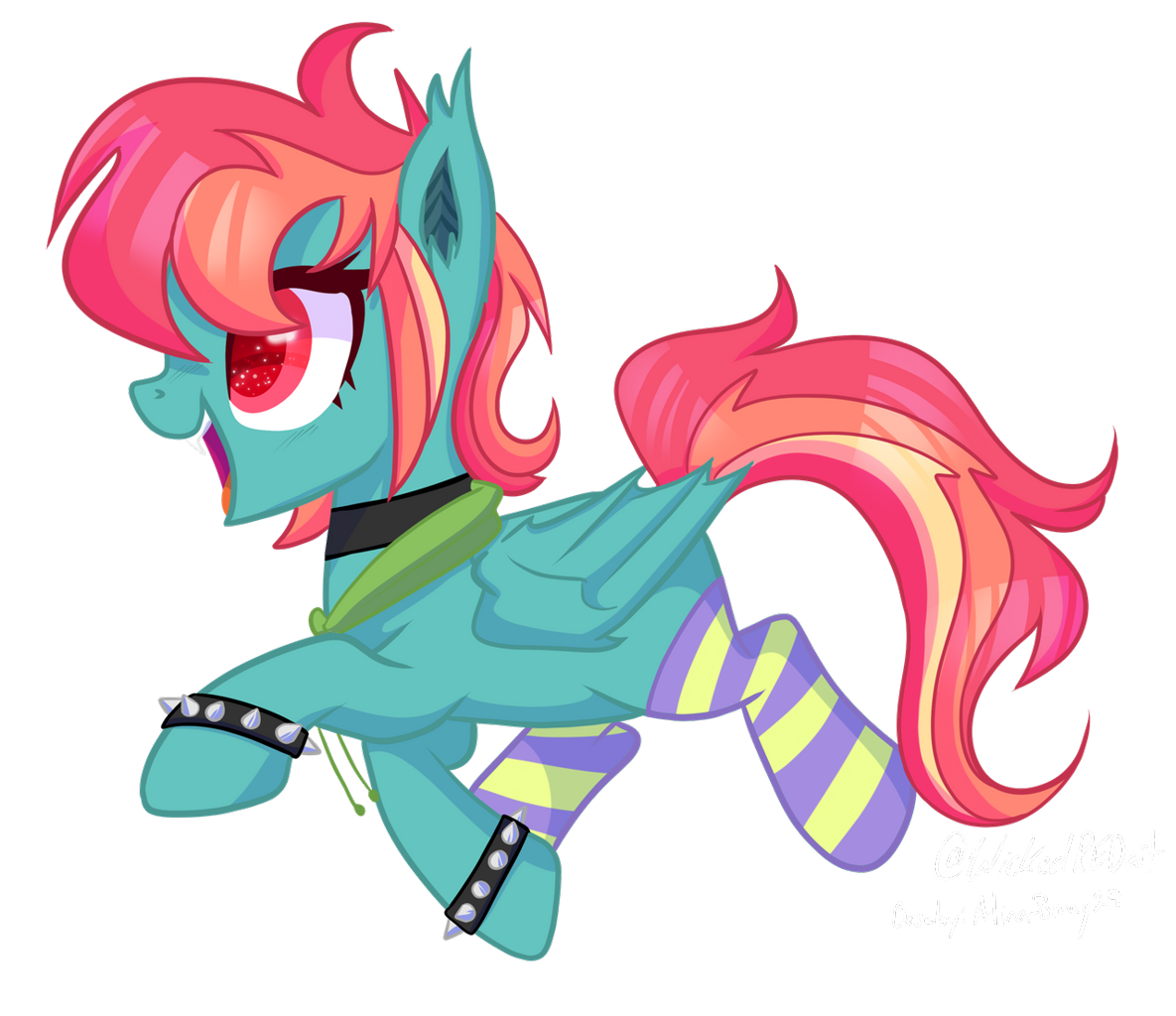 #2254897 - safe, artist:mint-light, artist:wicked-red-art, oc, oc only ...