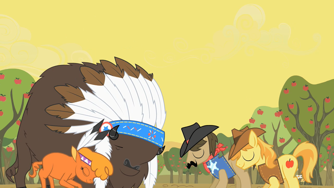 #2255212 - safe, screencap, braeburn, chief thunderhooves, little ...