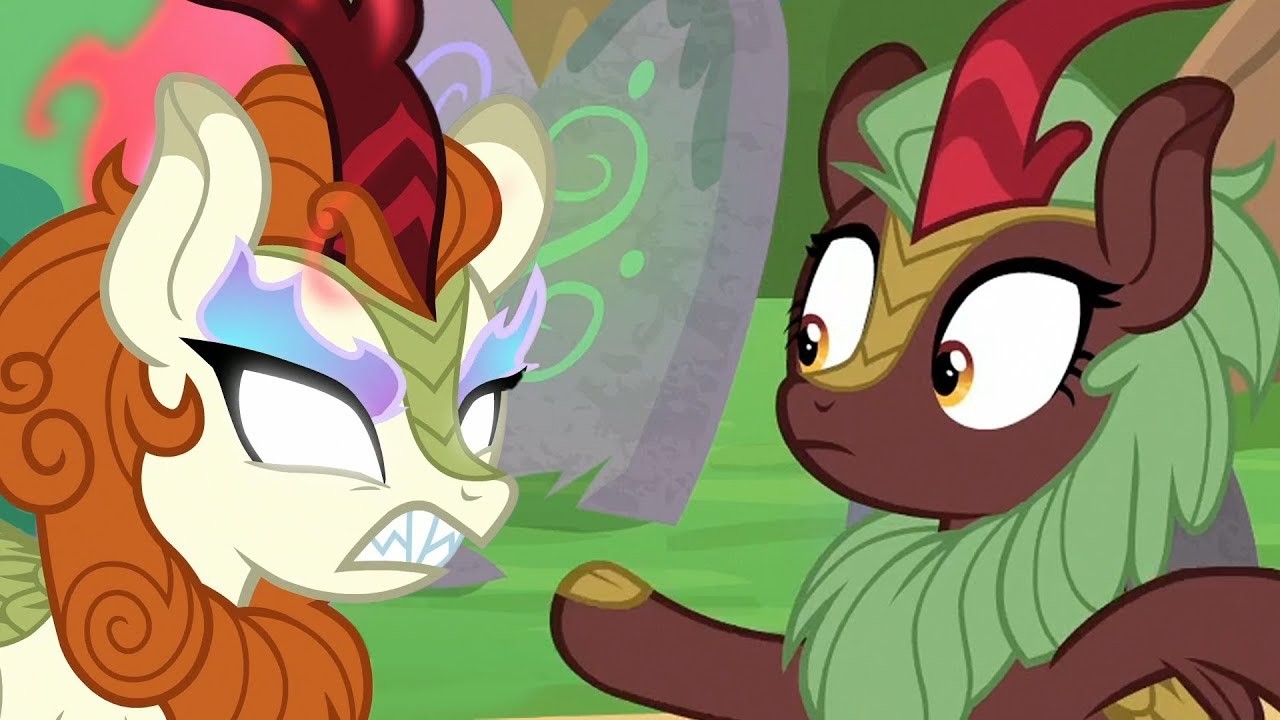 #2259139 - safe, edit, edited screencap, screencap, autumn blaze, cinder glow, summer flare ...