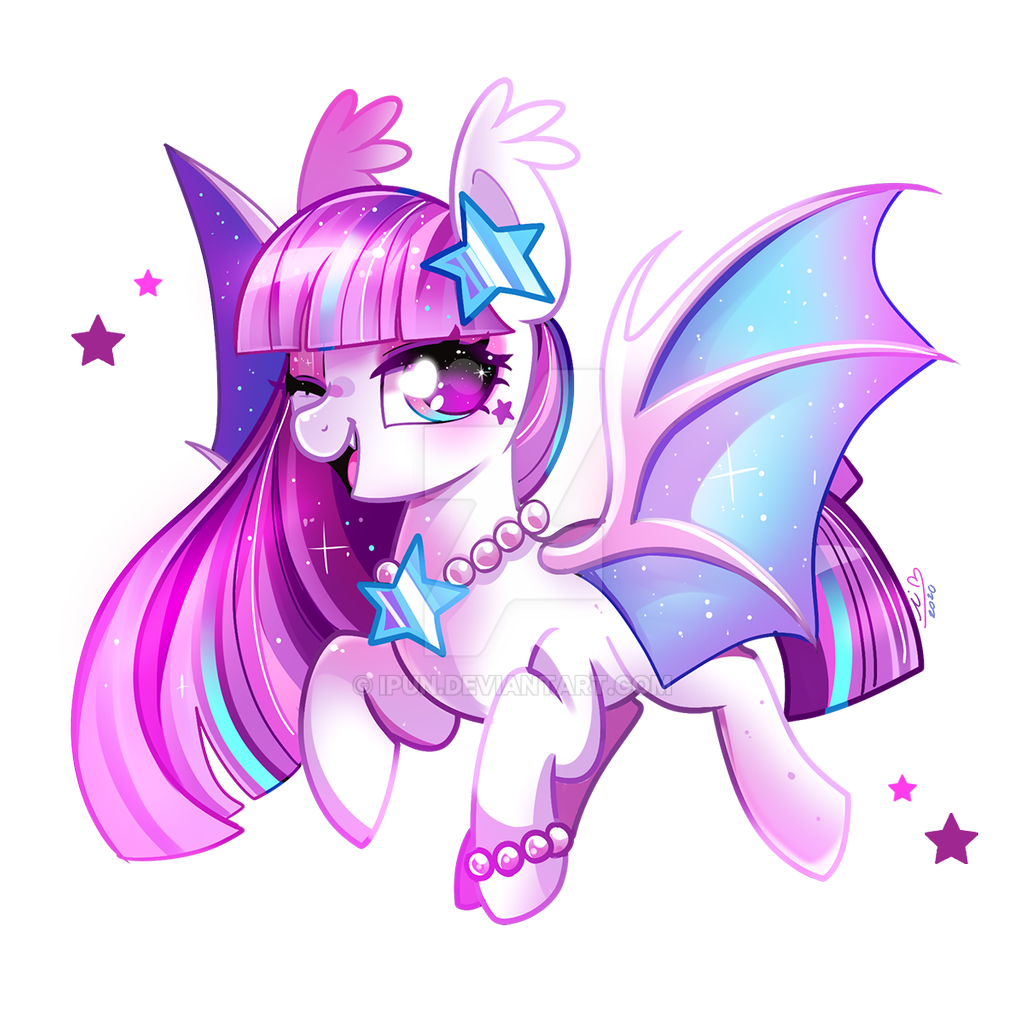 #2237423 - safe, artist:ipun, oc, oc only, oc:starlight nova, bat pony, pony, deviantart ...