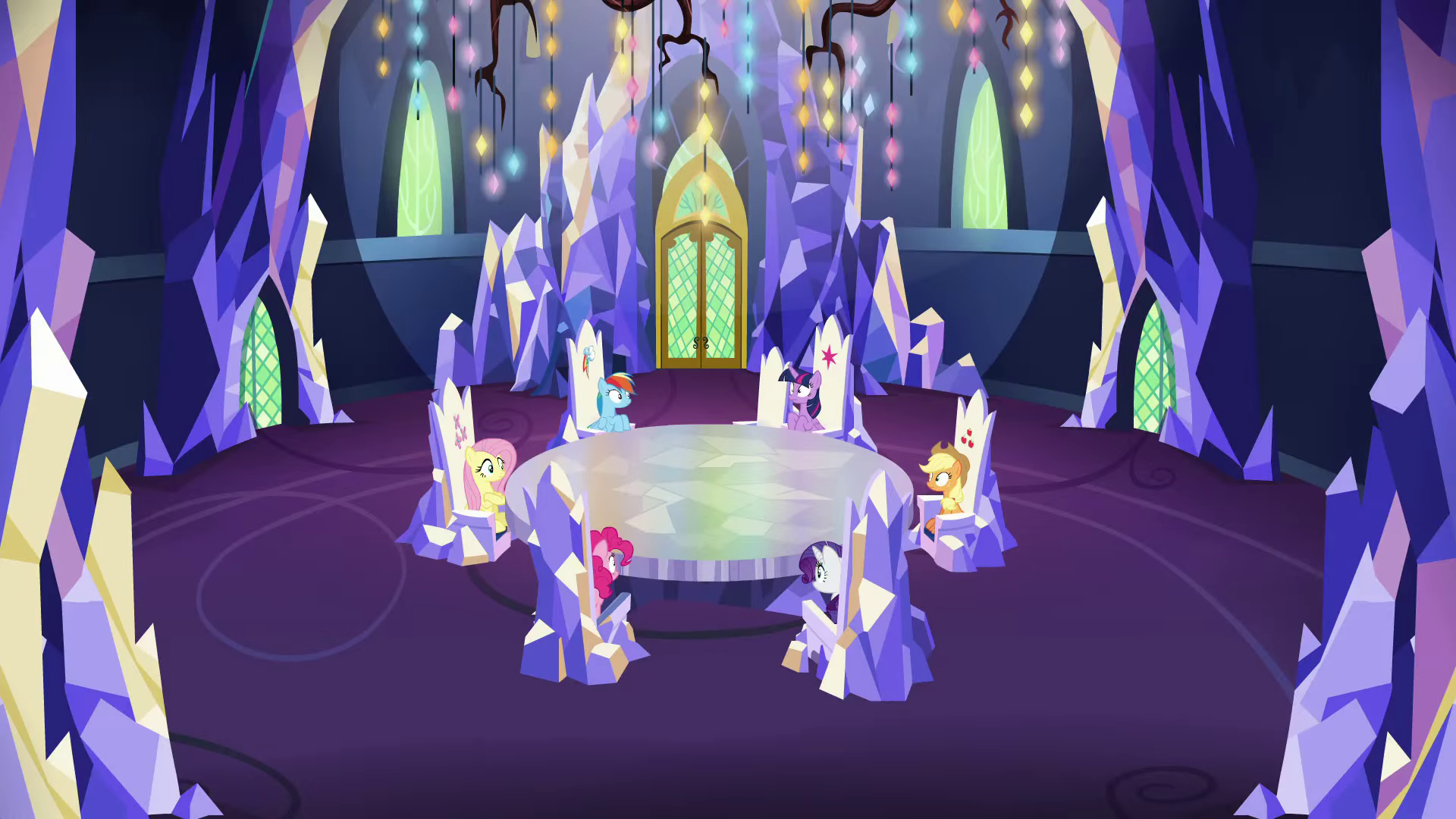 #2261406 - safe, screencap, applejack, fluttershy, pinkie pie, rainbow ...