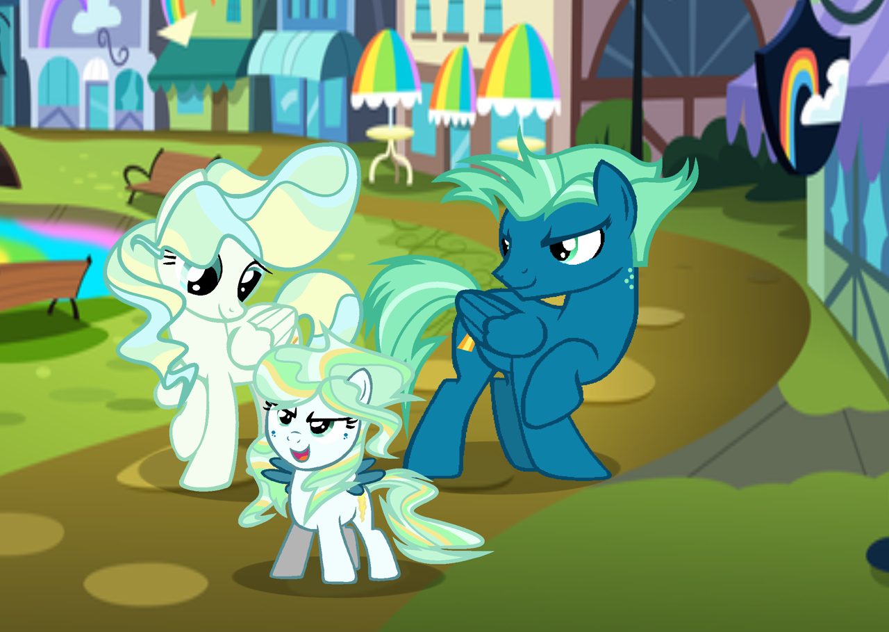 #2238636 - safe, artist:galaxyswirlsyt, sky stinger, vapor trail, oc ...