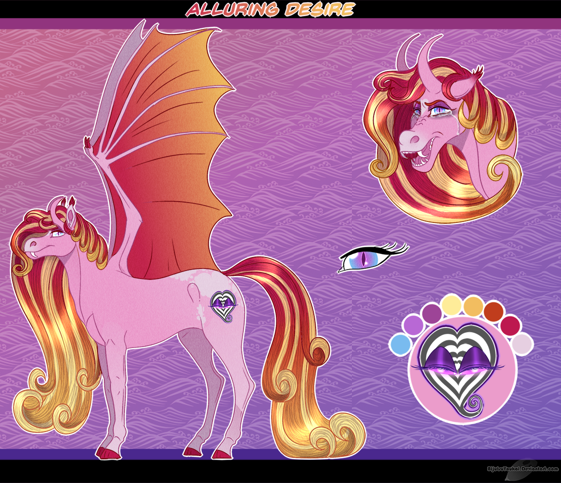 #2240199 - safe, artist:bijutsuyoukai, oc, oc only, oc:alluring desire, bat pony, pony, female ...