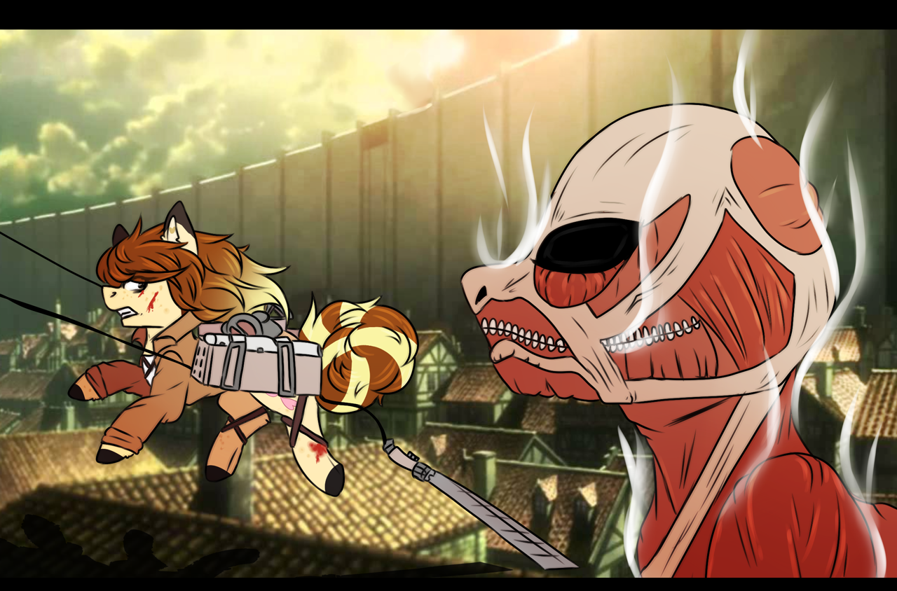 #2240646 - safe, artist:oddends, oc, oc:katie, earth pony, pony, anime ...