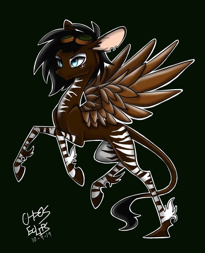 #2242443 - safe, artist:chaoseclips, oc, oc only, hybrid, okapi ...