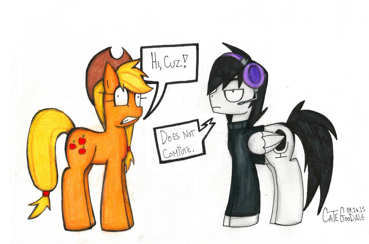 #2456996 - safe, artist:insomniaqueen, applejack, earth pony, pegasus ...