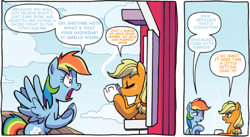Rainbow Dash And Applejack Comic