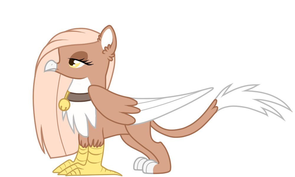 #2464489 - safe, oc, oc only, griffon, chest fluff, collar, griffon oc ...