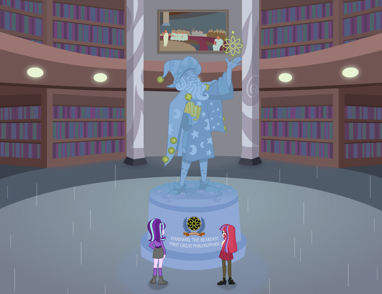 #2467626 - safe, artist:limedazzle, moondancer, star swirl the bearded ...