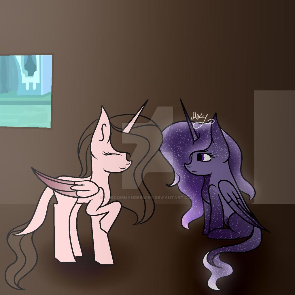 #2468058 - safe, artist:thecommandermiky, alicorn, pony, cute, ethereal ...