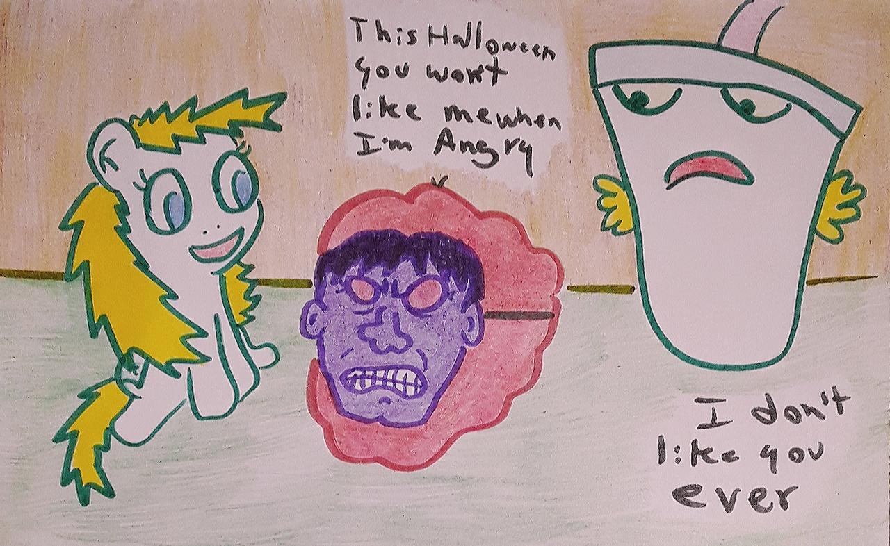 #2470678 - safe, artist:dex stewart, oc, oc:fargate, pony, aqua teen ...