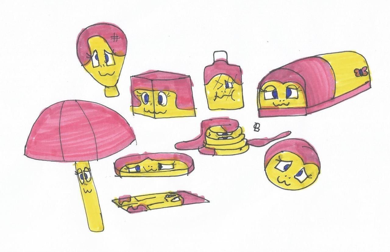 #2473289 - safe, artist:spaton37, fluttershy, balloon pony, inflatable ...