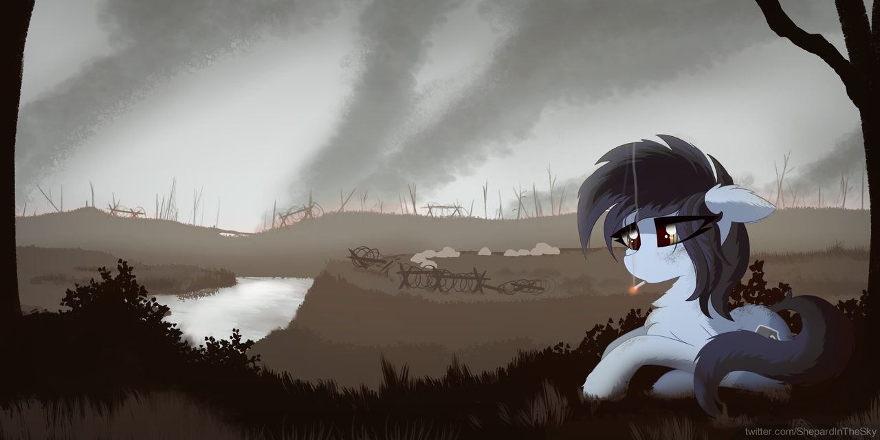 #2474040 - safe, artist:shepardinthesky, oc, oc only, pony, barbed wire ...