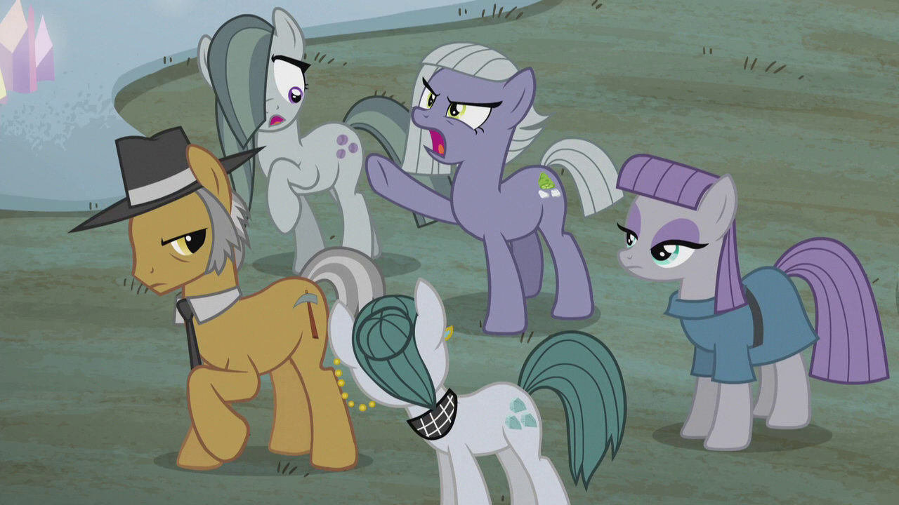 #2474096 - safe, screencap, cloudy quartz, igneous rock pie, limestone pie, marble pie, maud pie ...