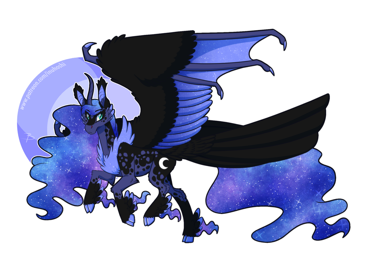 #2474466 - safe, artist:inuhoshi-to-darkpen, princess luna, alicorn ...