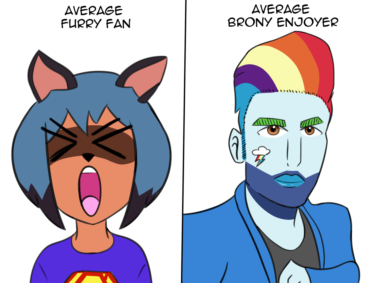 #2474740 - safe, artist:artiks, rainbow dash, human, g4, average enjoyer, average fan, average ...