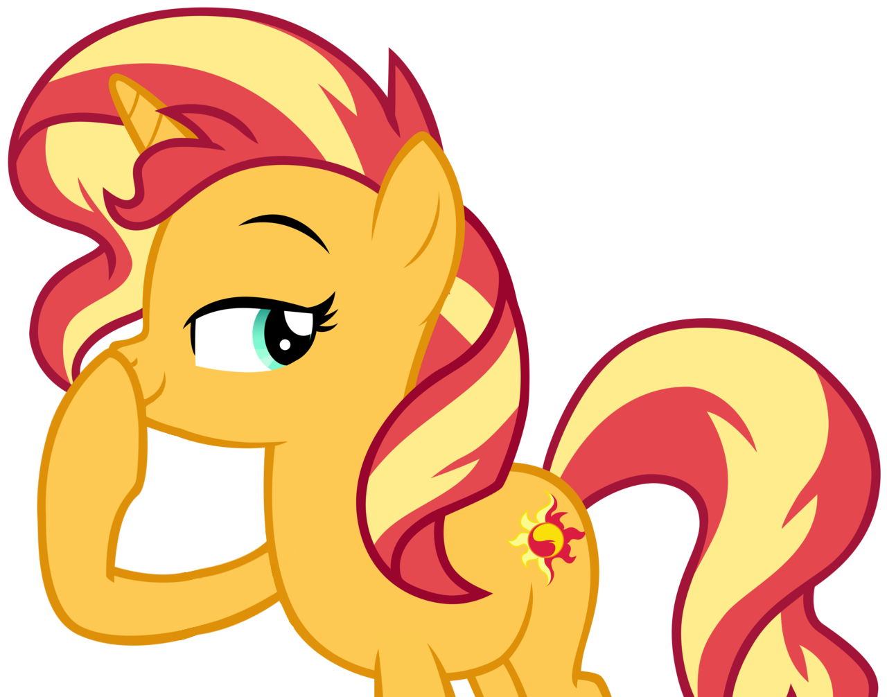 Mlp Sunset Shimmer Vector Pony