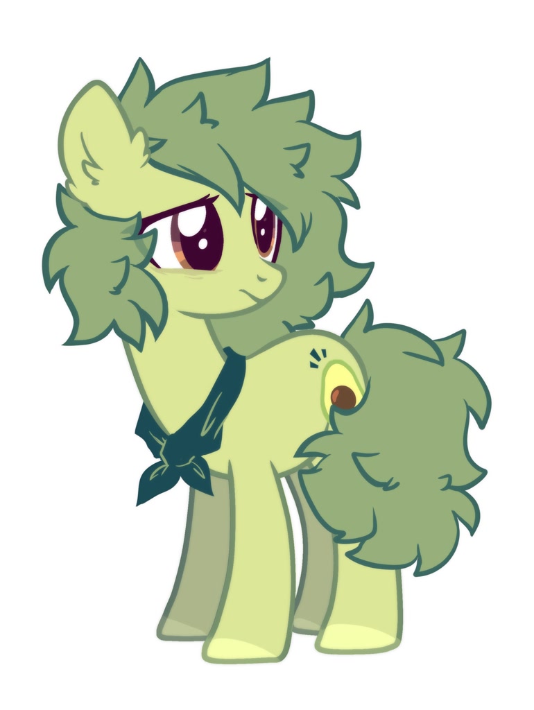 #2474901 - safe, artist:mirtash, oc, oc only, earth pony, pony, avocado ...