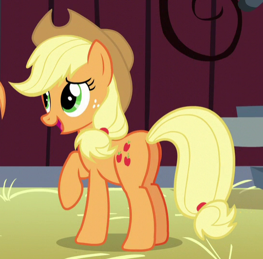 #2458365 - safe, screencap, applejack, pony, brotherhooves social, g4, applebutt, butt, cropped ...