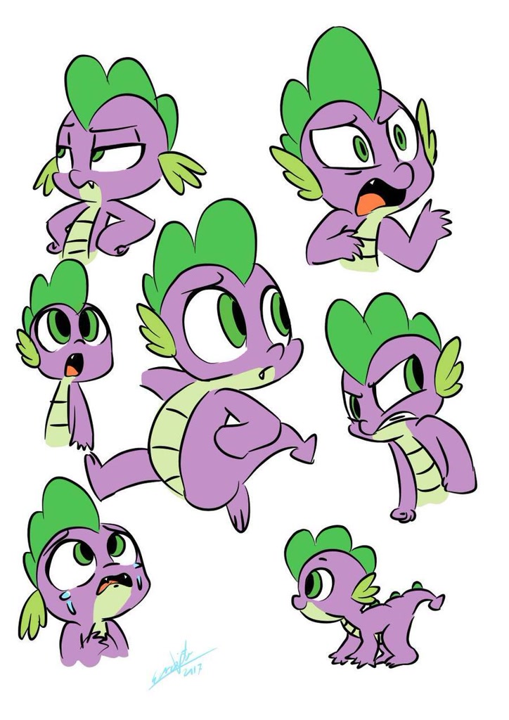 #2478174 - safe, artist:emositecc, spike, dragon, g4, crying, cute ...