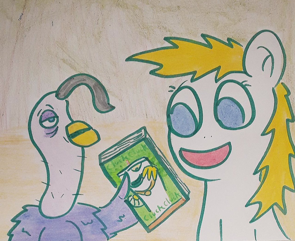 #2459997 - safe, artist:dex stewart, oc, oc:fargate, bird, earth pony ...