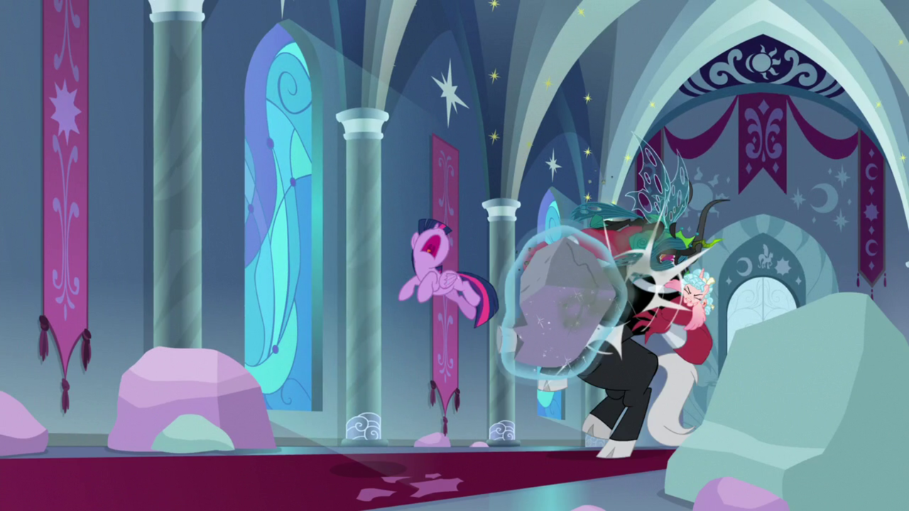 #2462691 - safe, screencap, cozy glow, lord tirek, queen chrysalis ...