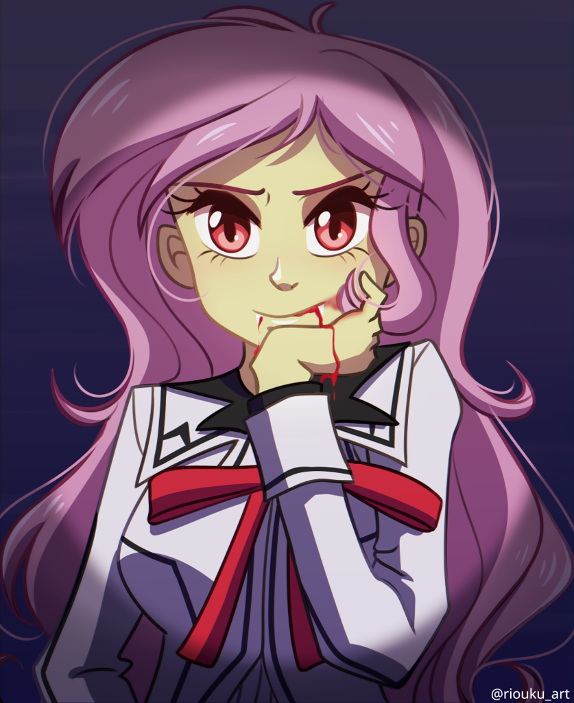 #2479307 - safe, artist:riouku, fluttershy, vampire, equestria girls ...