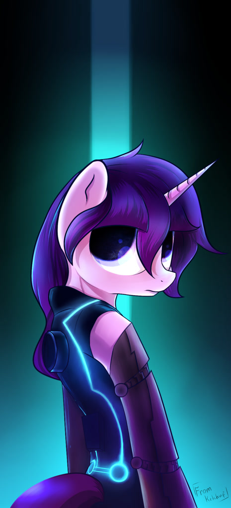 #2479476 - safe, artist:kebchach, oc, oc only, cyborg, unicorn, semi ...