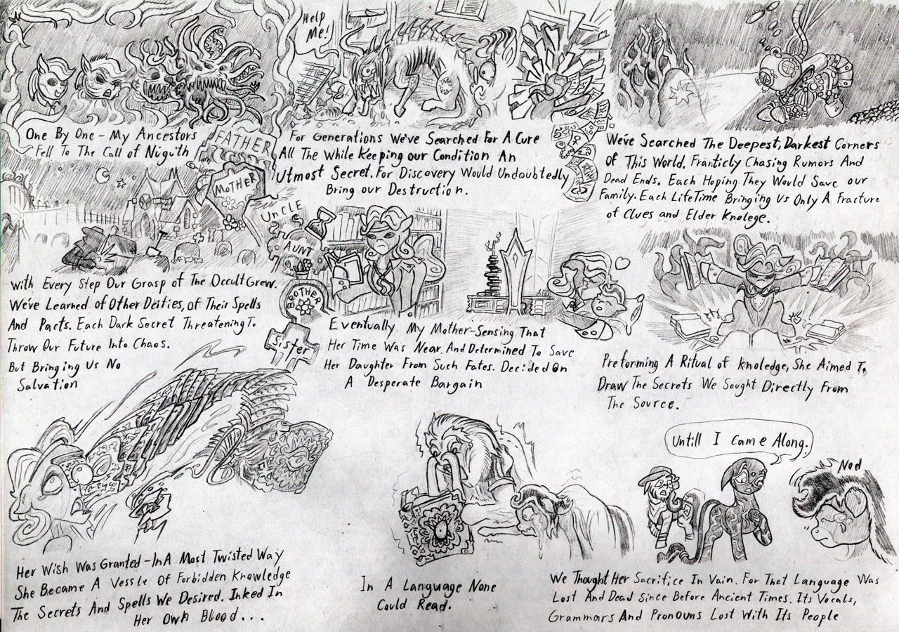 #2485926 - grotesque, semi-grimdark, artist:grimmyweirdy, oc, oc only ...