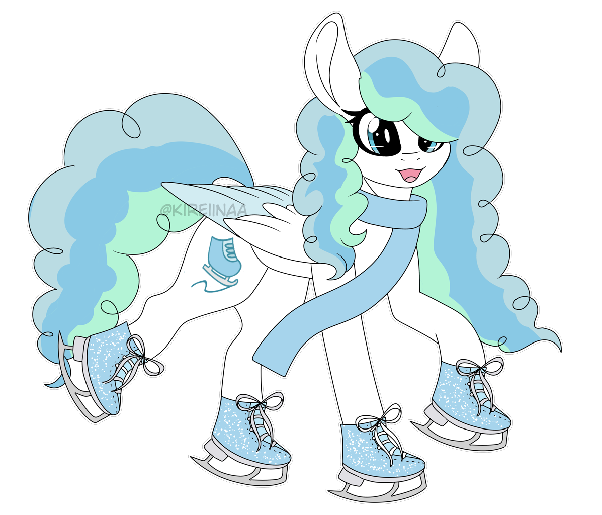 #2486342 - safe, artist:kireiinaa, oc, oc only, oc:sky skater, pegasus ...