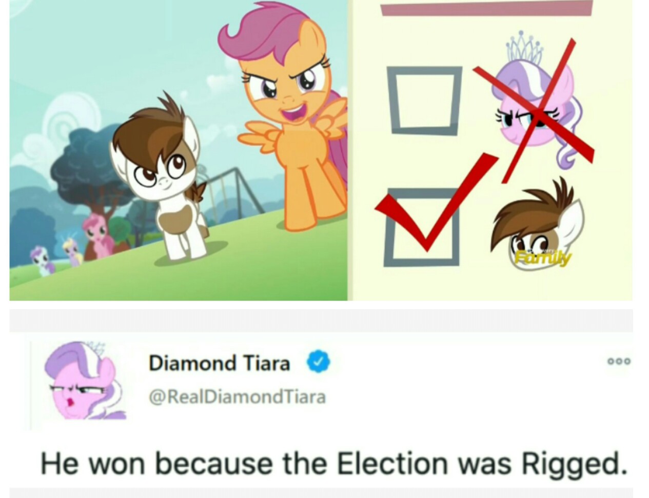 #2488910 - safe, edit, edited screencap, screencap, diamond tiara ...