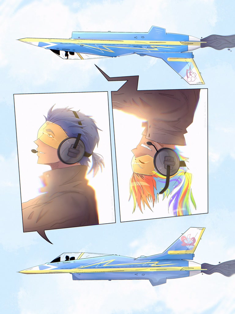 #2490607 - safe, artist:d0rk_a_saurus, rainbow dash, soarin', human, g4 ...