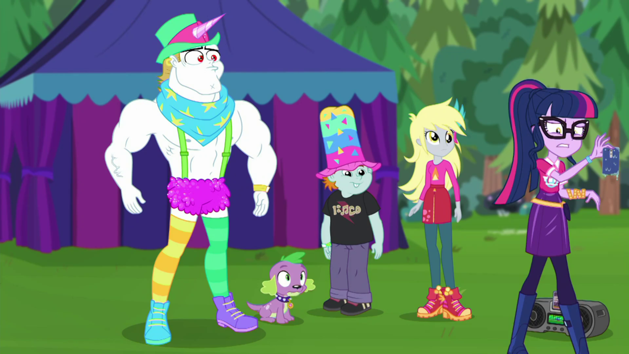 #2490643 - safe, screencap, bulk biceps, derpy hooves, sci-twi, snips ...